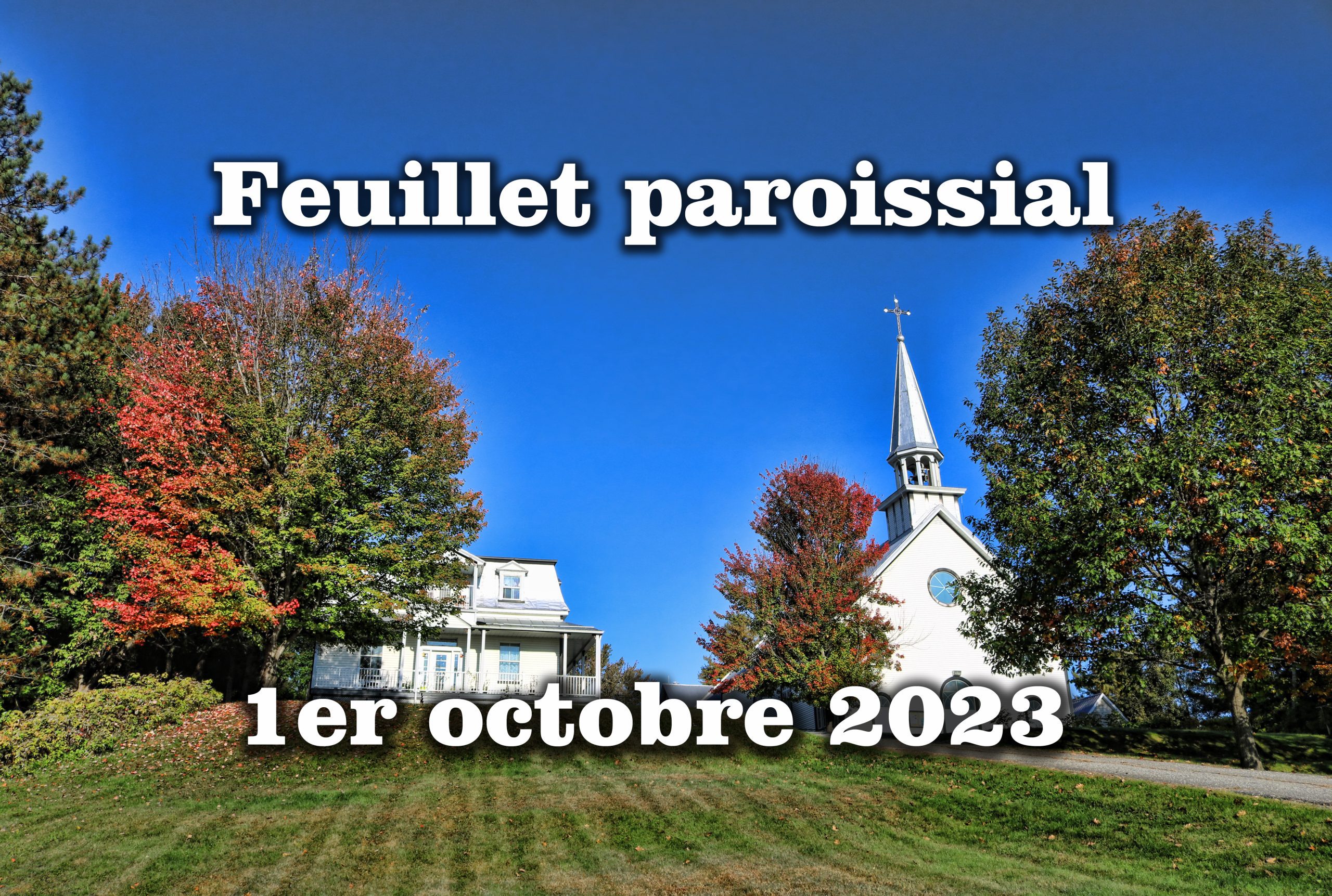 Feuillet du 1er octobre 2023 - Paroisse Saint-Stanislas d'Ascot Corner